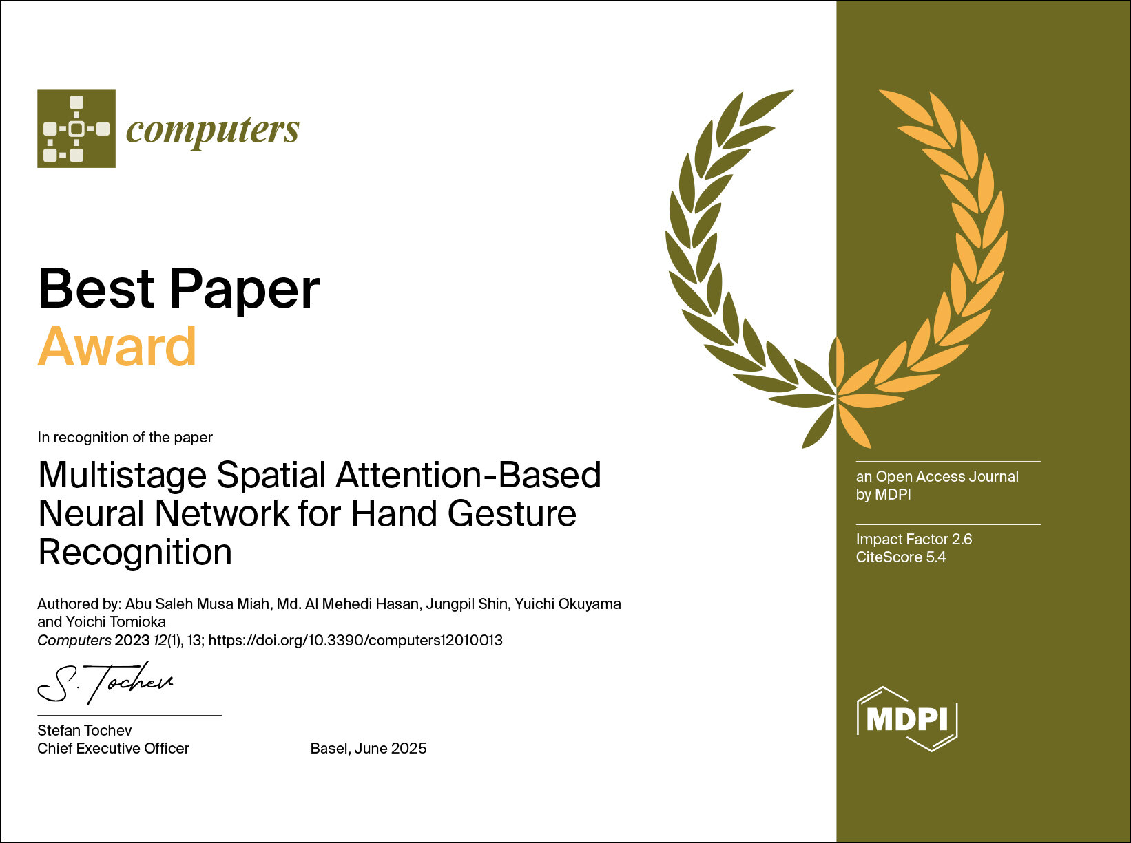 Researchers from Our University Receive the Best Paper Award from ...